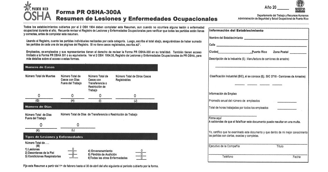 Registro electrónico del Formulario de Resumen de Lesiones y ...