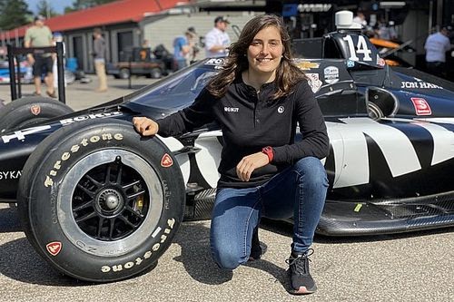 Continental Circus IndyCar Tatiana Calderon Testar Com Um Carro Da Foyt Continental Circus IndyCar Tatiana Calderon Testar Com Um Carro Da Foyt