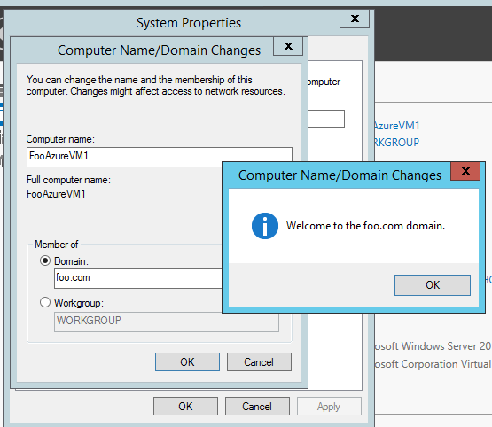 runbook: Adding the VM to domain - Azure SystemAdminLab2