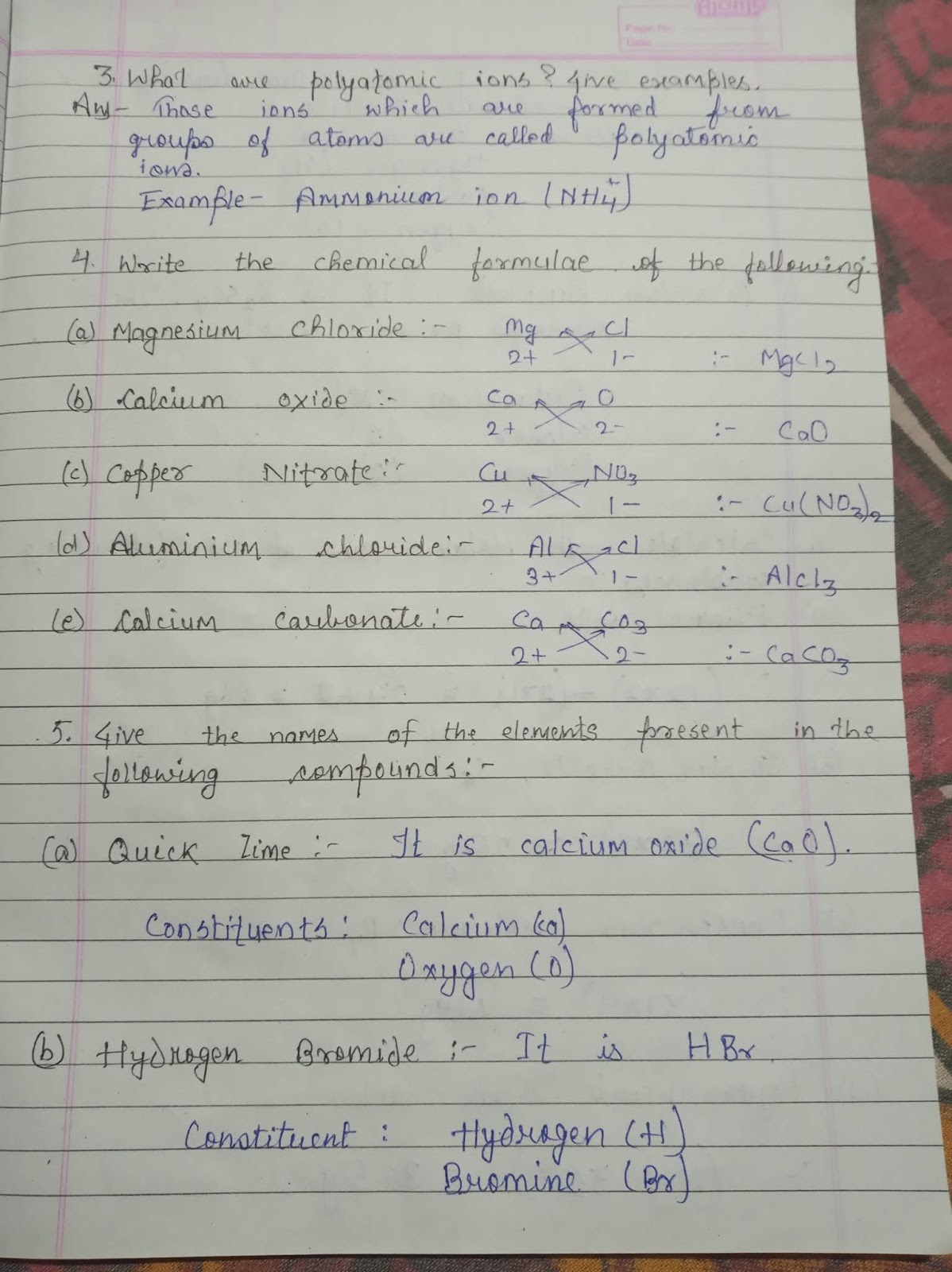 Atoms And Molecule Chapter 3 Class 9 Question And Answers Solutions atoms-and-molecule-chapter-3-class-9-question-and-answers-solutions