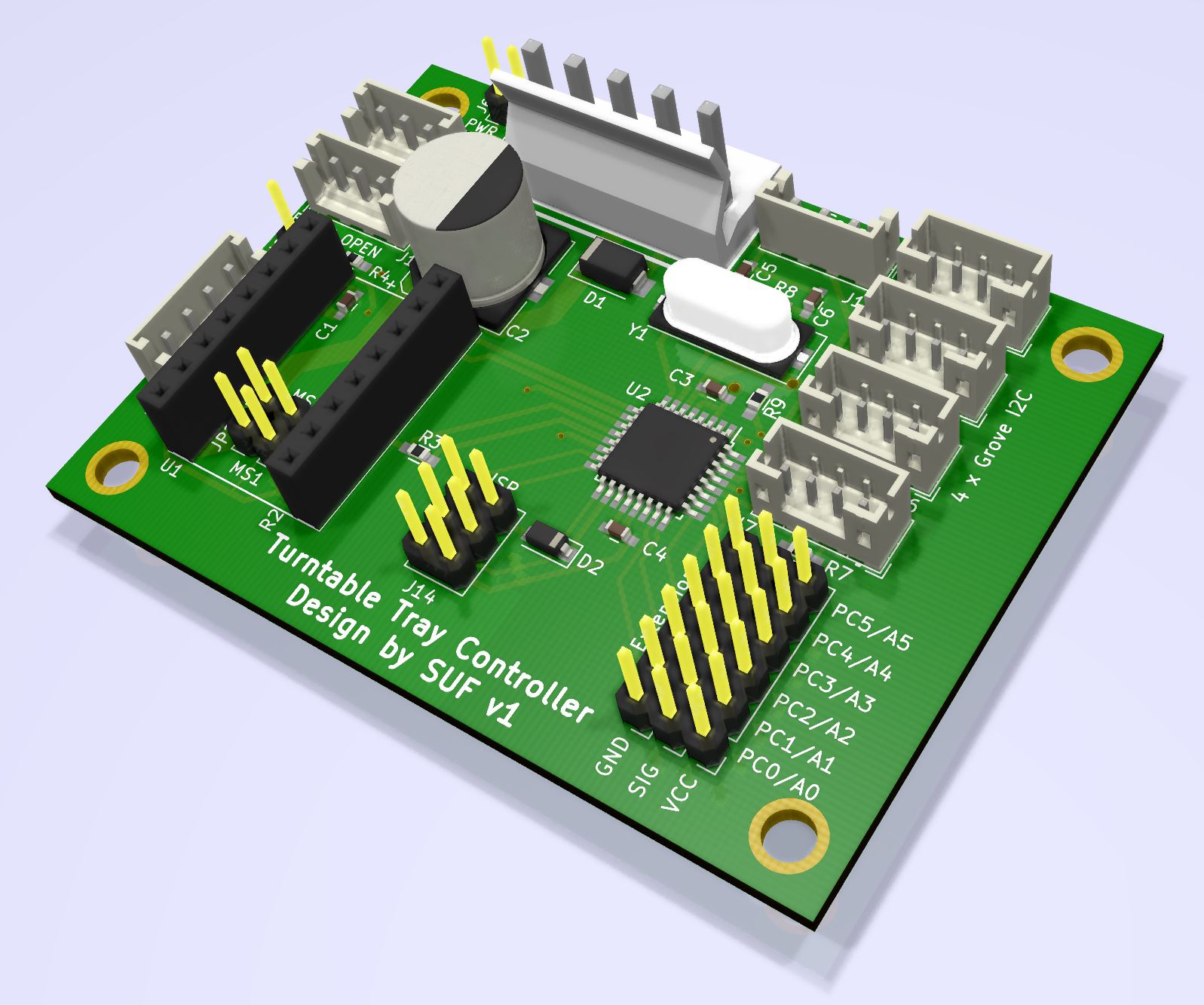 PakaHuszar: Hi-Fi rack - Motorized turntable tray 2.