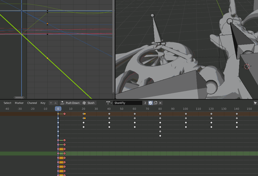 회전 루프 애니메이션 만들기 ( Graph Editor F-Curve Modifiers )