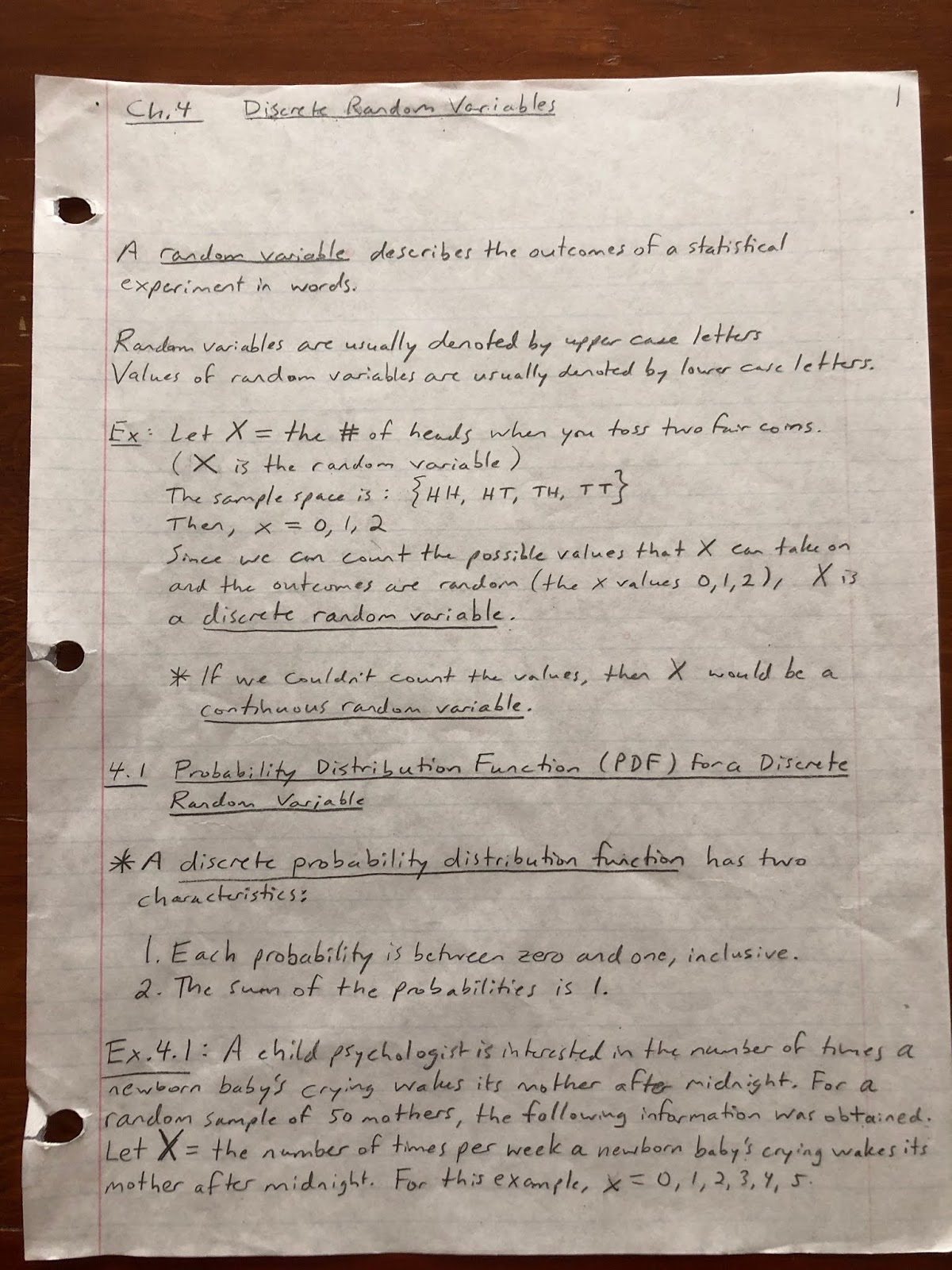 Professor Frank’s Math Blog: Discrete Random Variables - Introduction ... Professor Frank’s Math Blog: Discrete Random Variables - Introduction ...