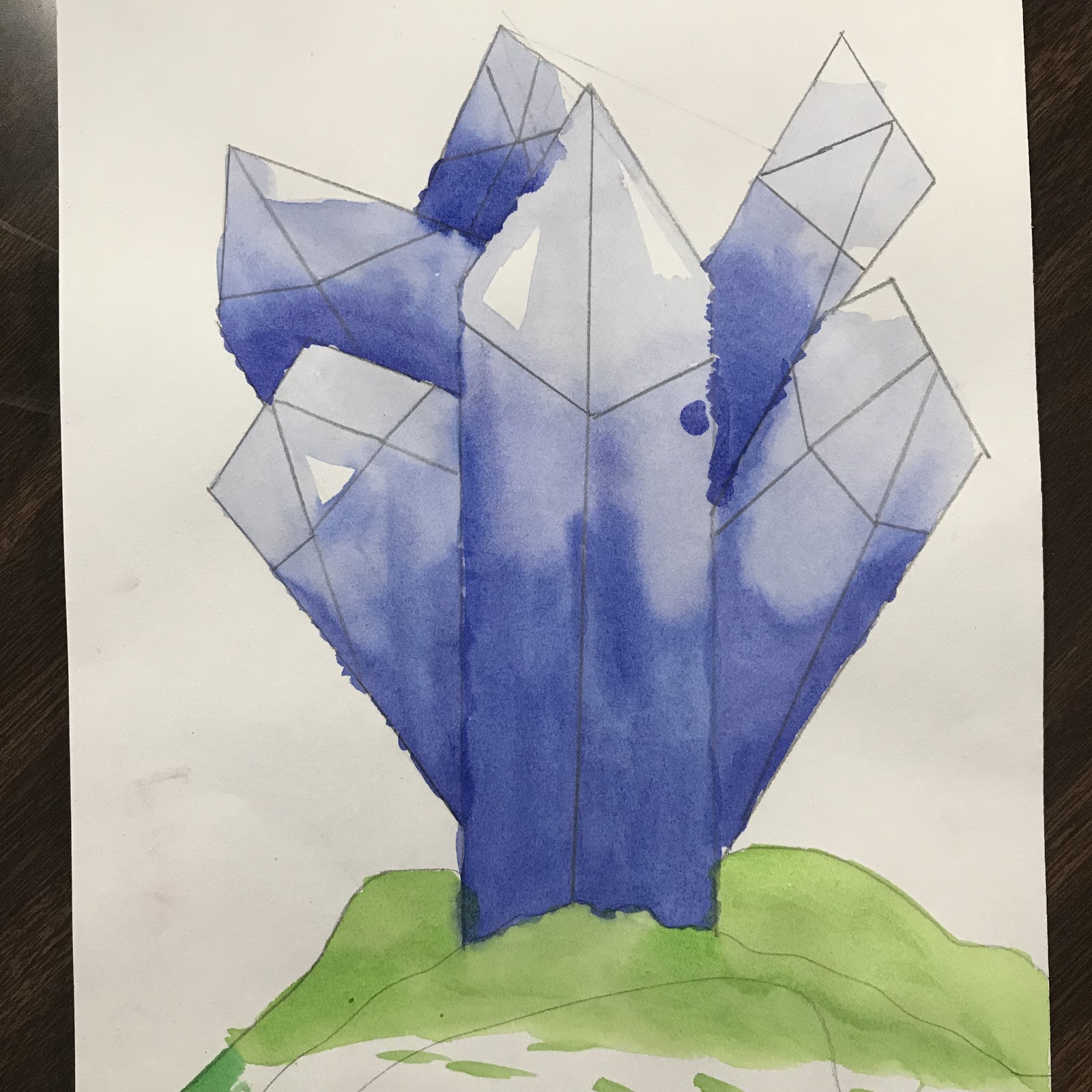 Elements of the Art Room: Art Rocks! 4th grade Gems & Crystals