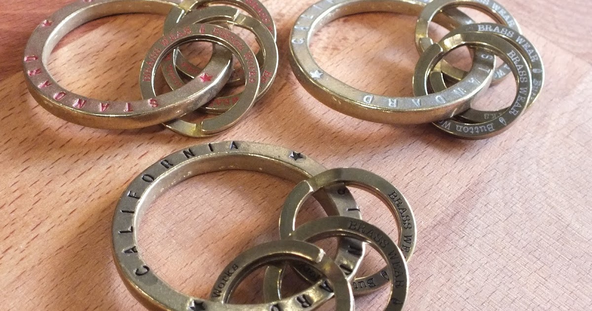 BUTTON WORKS×STANDARD CALIFORNIA SOLID BRASS KEY RING