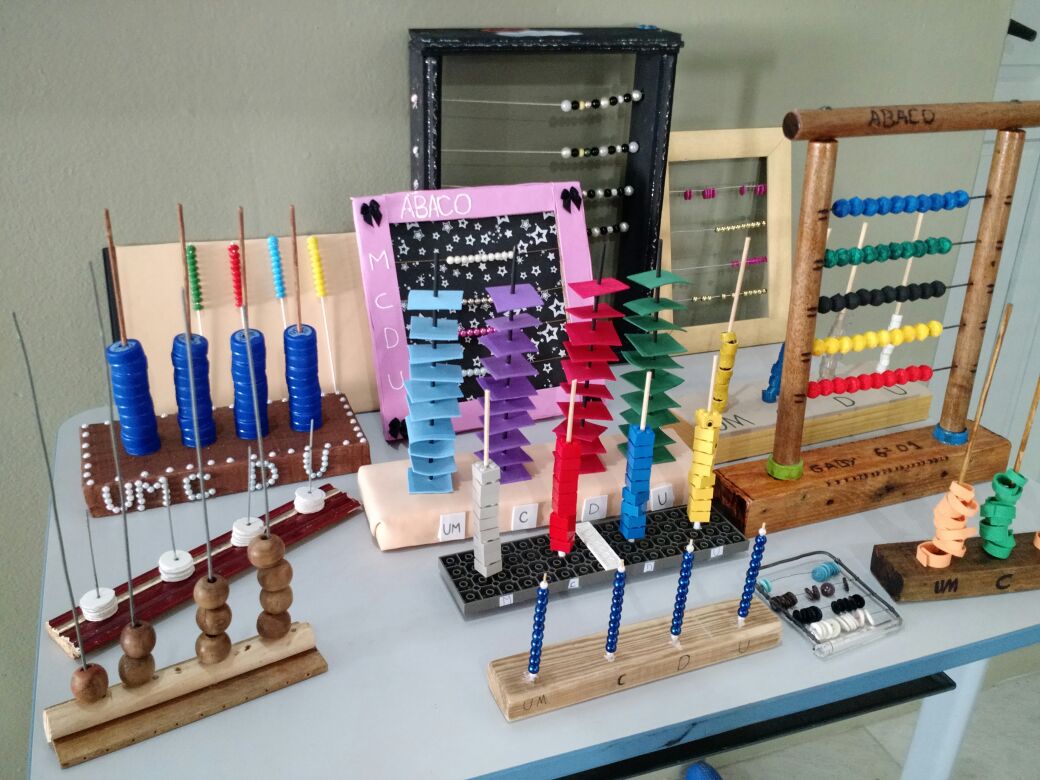 Blog do Peters: CONSTRUÇÃO DE UM ÁBACO COM MATERIAIS ALTERNATIVOS