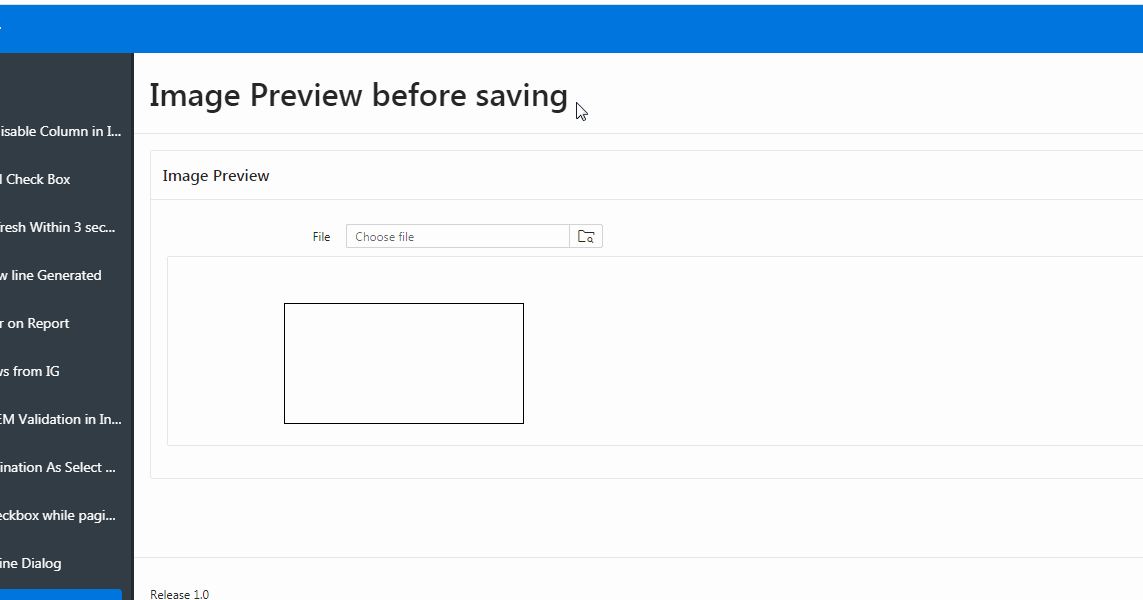 Preview an Image Before Upload Oracle APEX - Ontoor Solutions