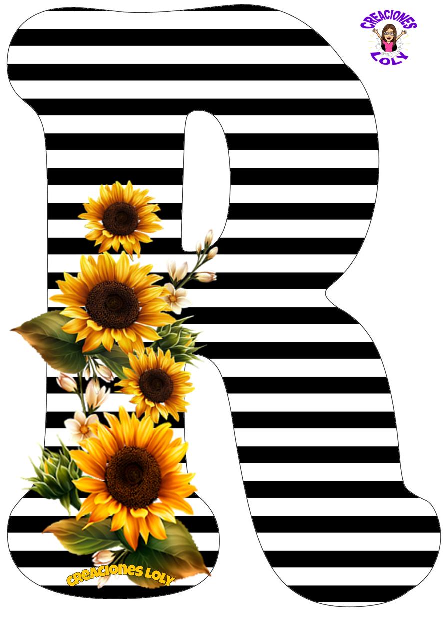 Creaciones Loly: Abecedario Girasol