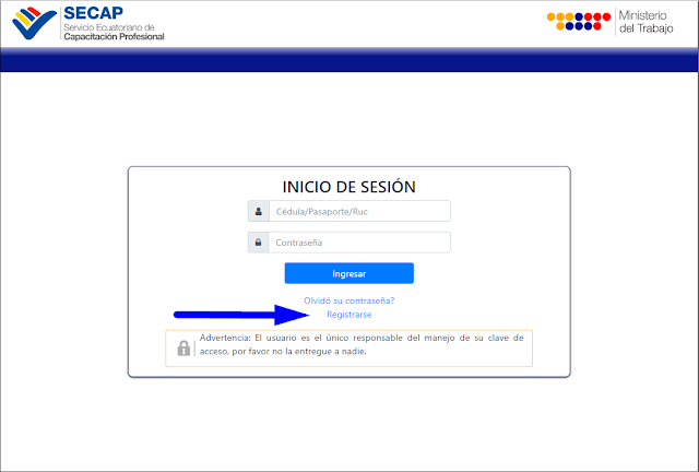 Inscripción en línea Secap explicada en 8 pasos (2020)
