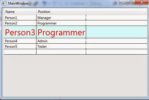 WPF Tutorial: Changing DataGridRow Appearance on Mouse Events WPF Tutorial: Changing DataGridRow Appearance on Mouse Events