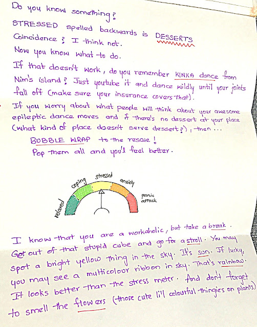 Open When You Are Stressed Out - Open When Letters