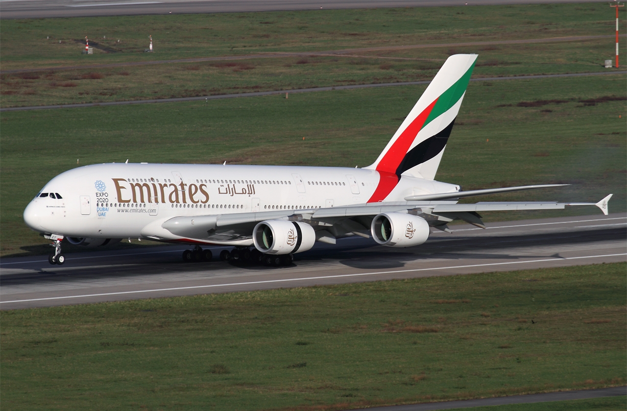 Emirates A380 Dusseldorf Rotating Takeoff Aircraft Wallpapers Galleries