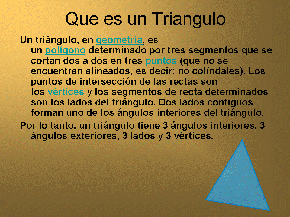 El blog de Santiago : Concepto de Triangulo