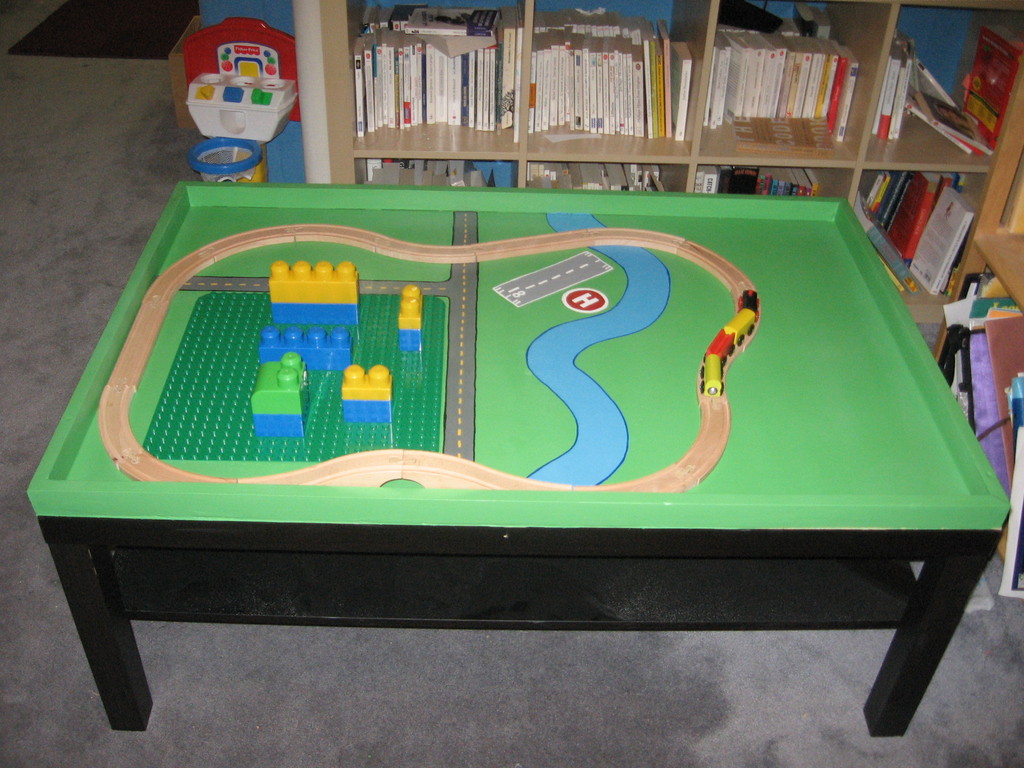 Super-Cool Lego and Train Table ~ Get Home Decorating