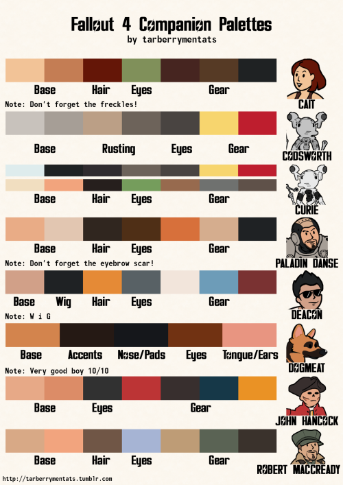 Seduced by the New...: Fallout 4 Video Game Color Palettes