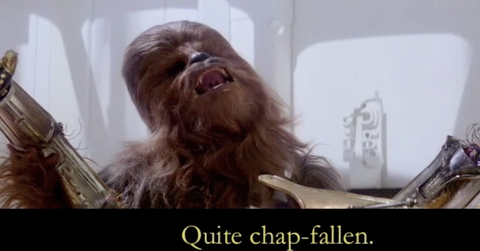 Bardfilm: May the Fourth Be With You: Chewbacca's Quotations from Hamlet