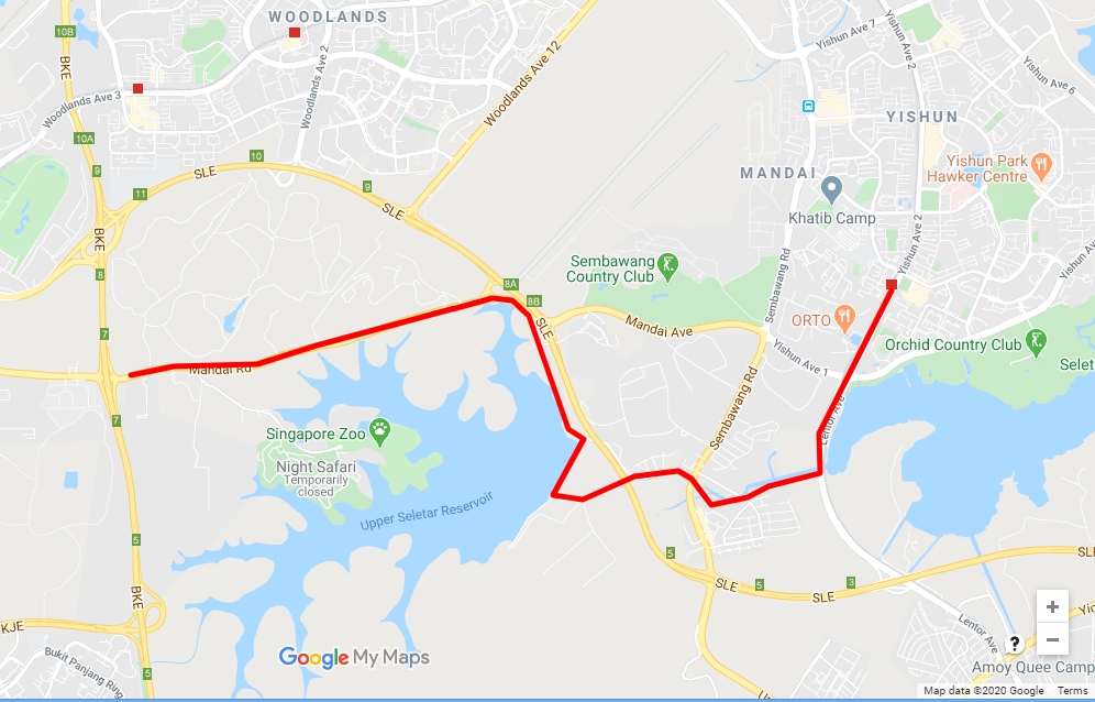 Singapore Walking Routes: Mandai Road and Sungei Seletar