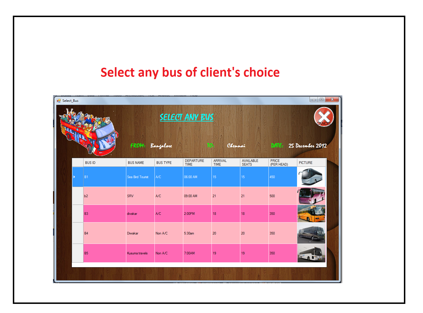 Tech Student Projects: Travel Management System using Vb.Net