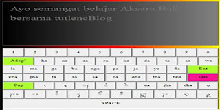 Keyboard aksara bali online