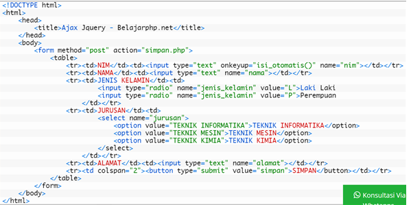 Tutorial Belajar Dasar PHP: CARA MUDAH INPUT DATA DARI FORM DENGAN PHP ...
