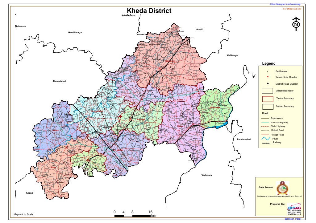 Kheda Dist Digital HD Map Pdf Download