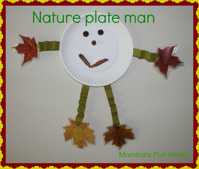 Momma's Fun World: Nature man using paper plate