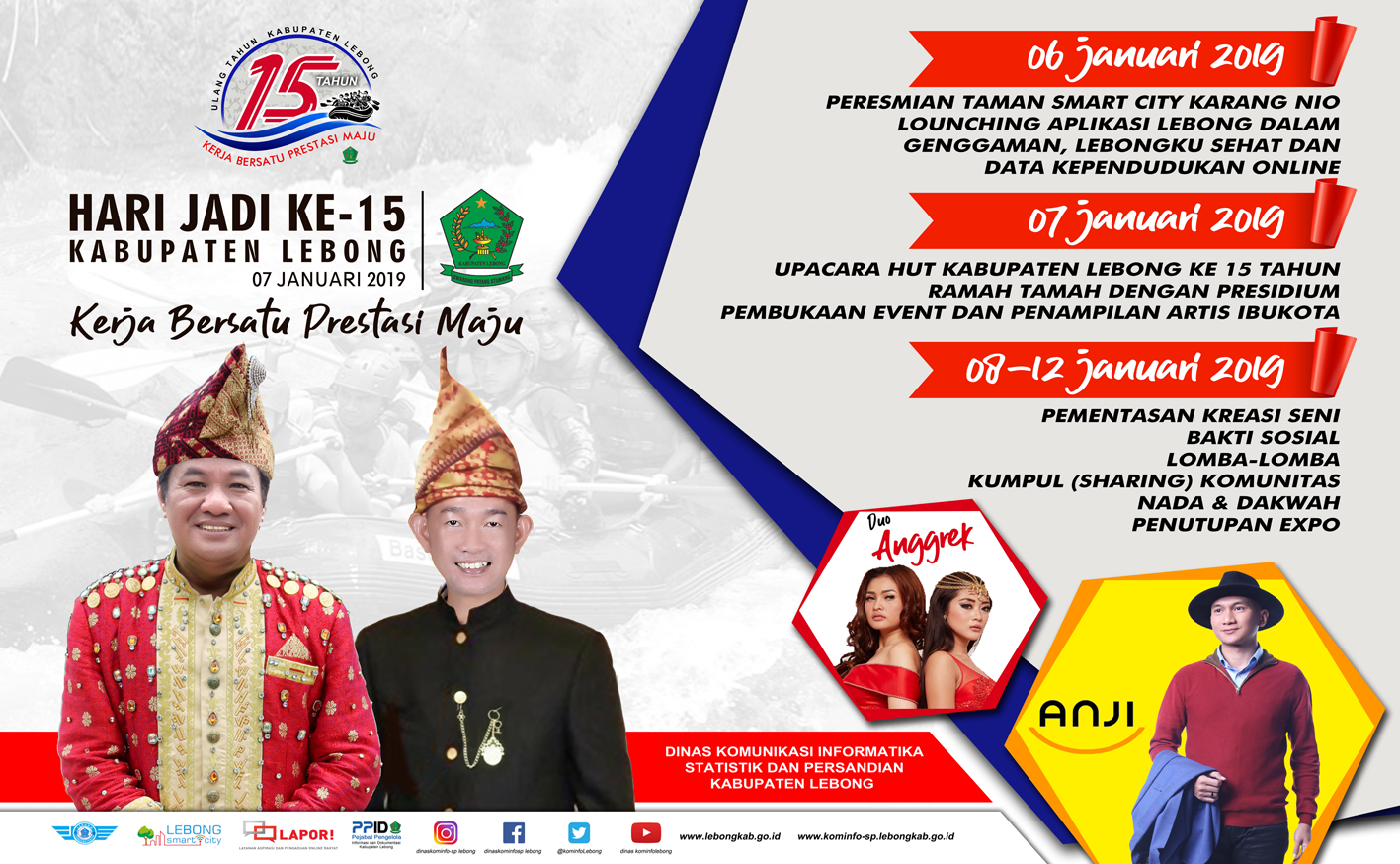 Contoh Desain Banner HUT Kabupaten Kota