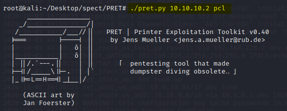 Hacking Printers [PRET - Printer Exploitation Toolkit].