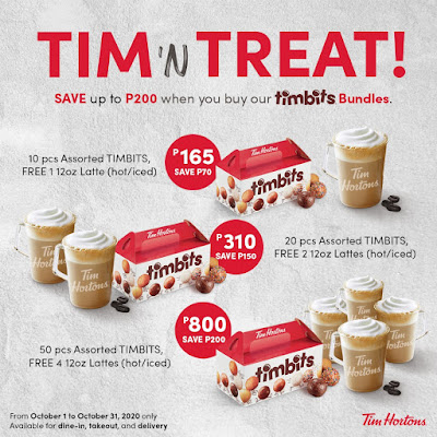 Manila Shopper: Tim Hortons Timbits Bundle Promo: Oct 2020
