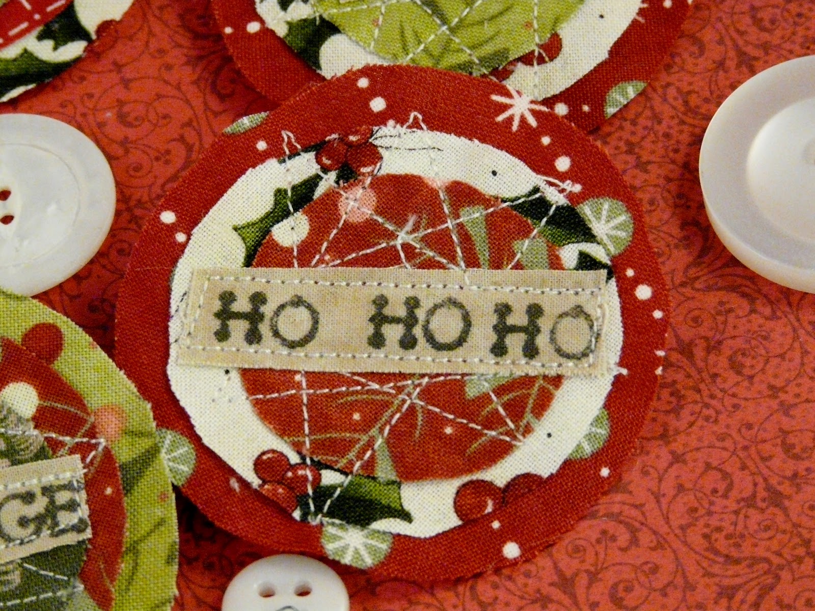 Hudson's Holidays - Designer Shirley Hudson: Scrappy Fabric Circle Pins ...