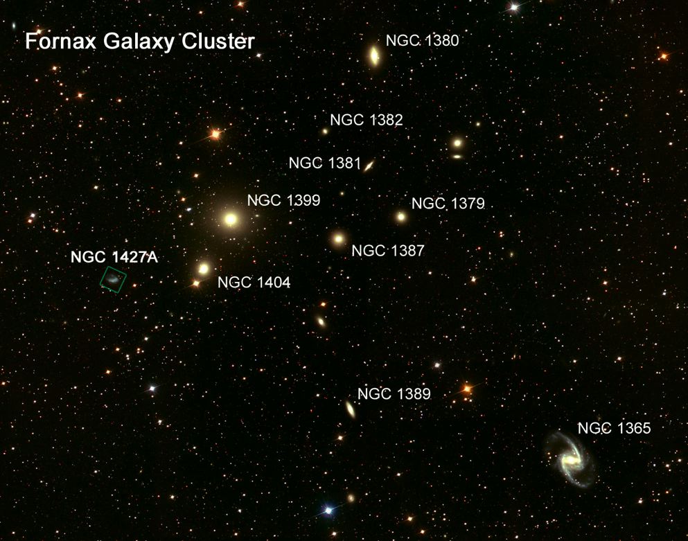 Acercar las estrellas: El cúmulo de galaxias de Fornax.