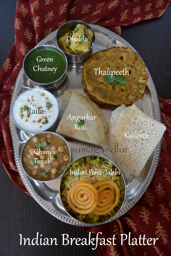 Veggie Platter: Indian Breakfast Platter (Western and Central Sates)