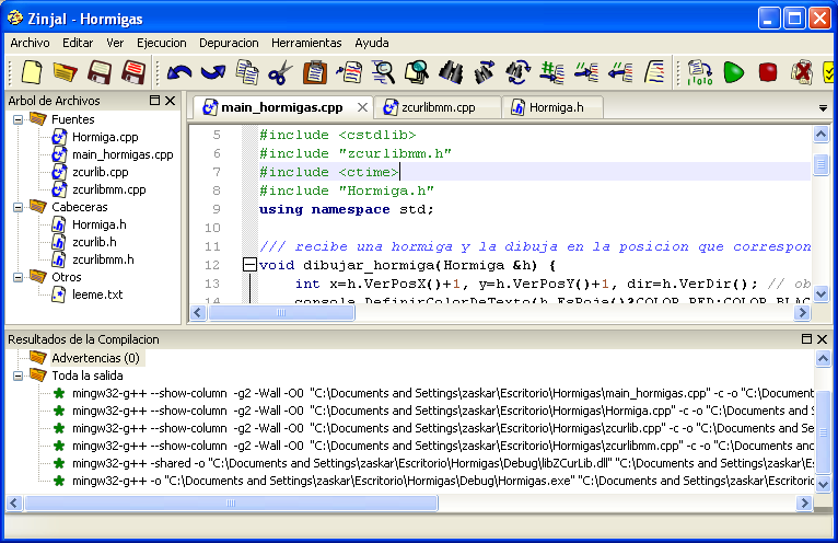 Cucarachas Racing: Compilación y bibliotecas (parte 5): crear ...