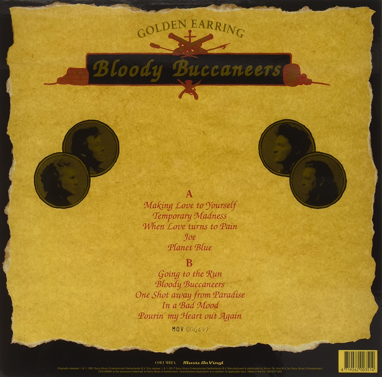 Classic Rock Covers Database: Golden Earring - Bloody Buccaneers (1991)
