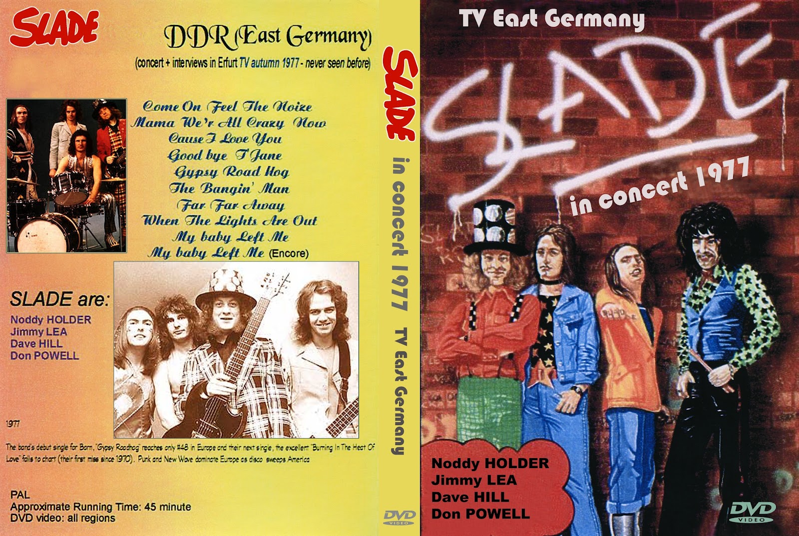 BANCA DO ROCK Rock Concert DVD: 2123 - DVD - SLADE 1977 - BOOTLEG