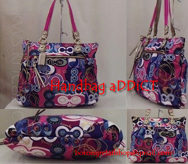 Coach Poppy Tote 9936 Pink ~ Handbag aDDict