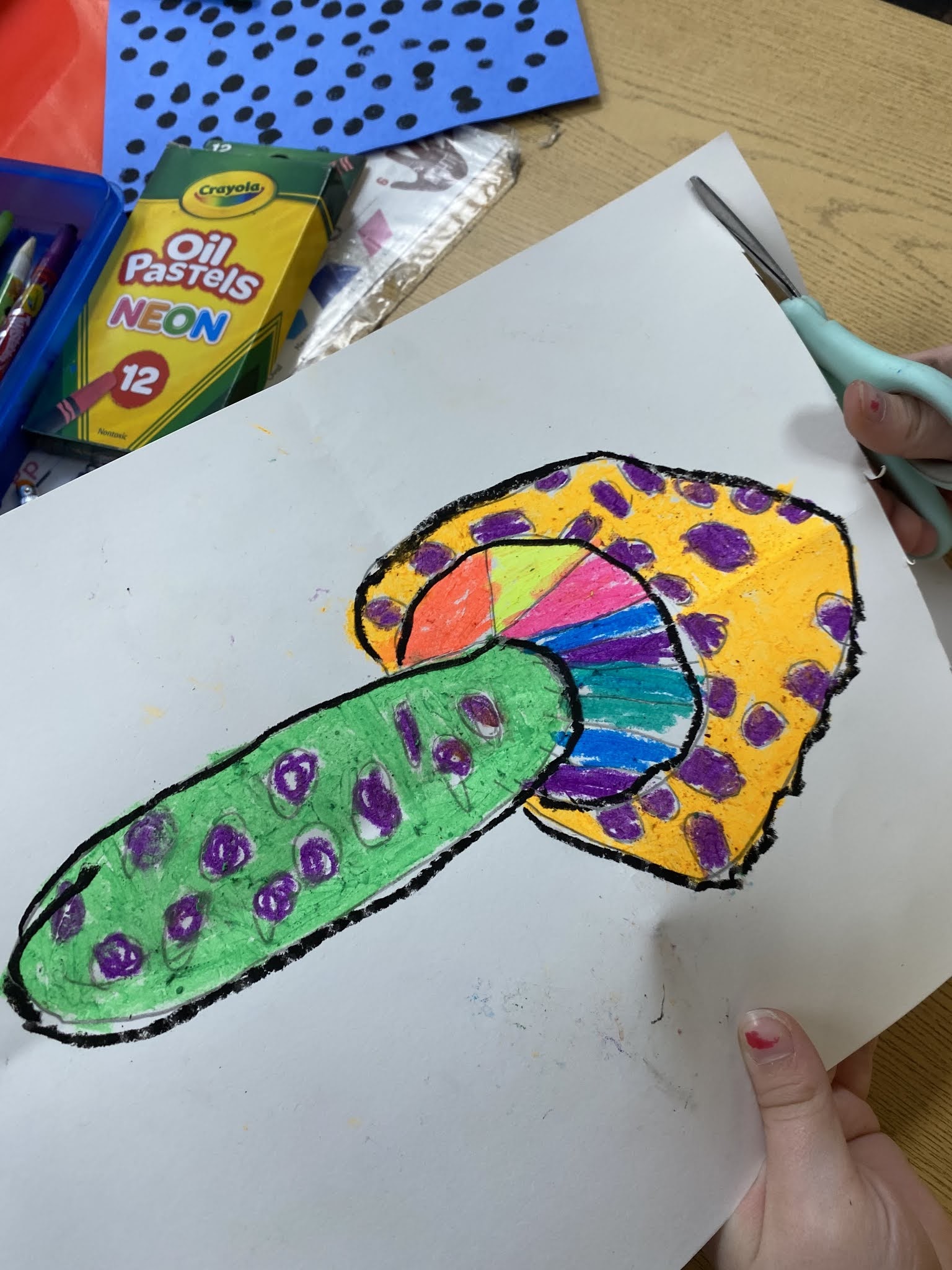 Mrs. Harris' art room: Yayoi Kusama kindergarten mushrooms art lesson
