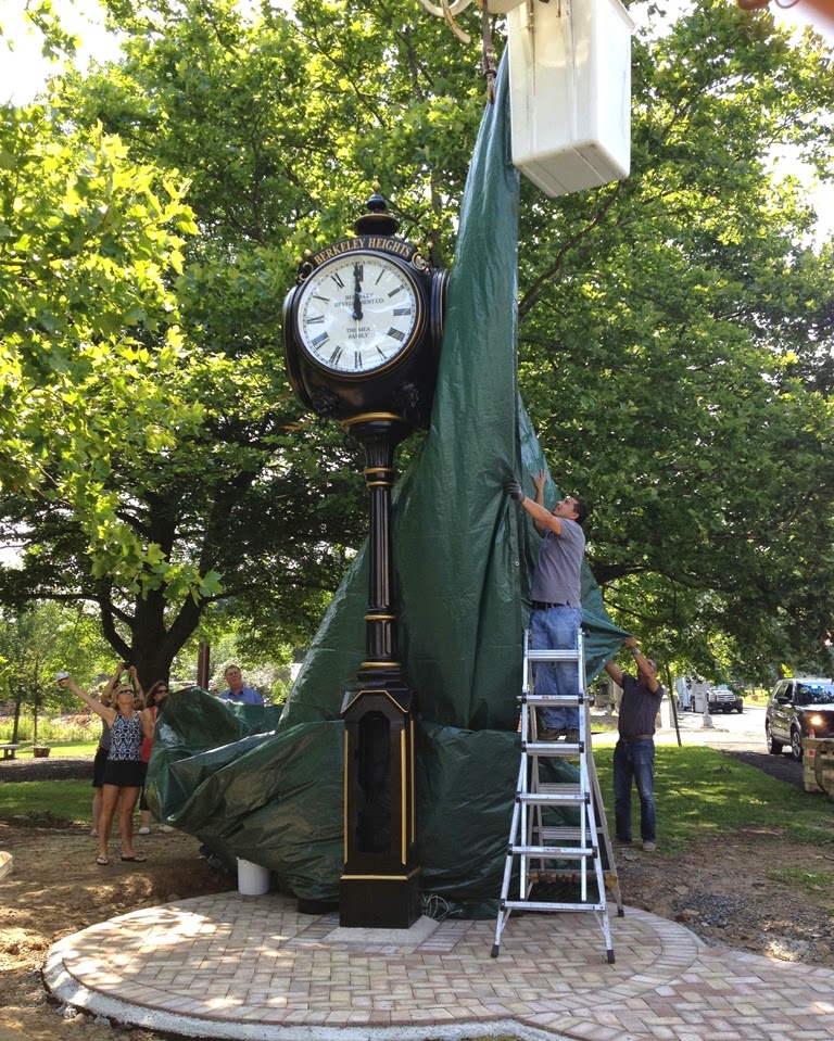 Verdin Post Clocks Mid-Atlantic: New Park Clock - Berkeley Heights, N.J.
