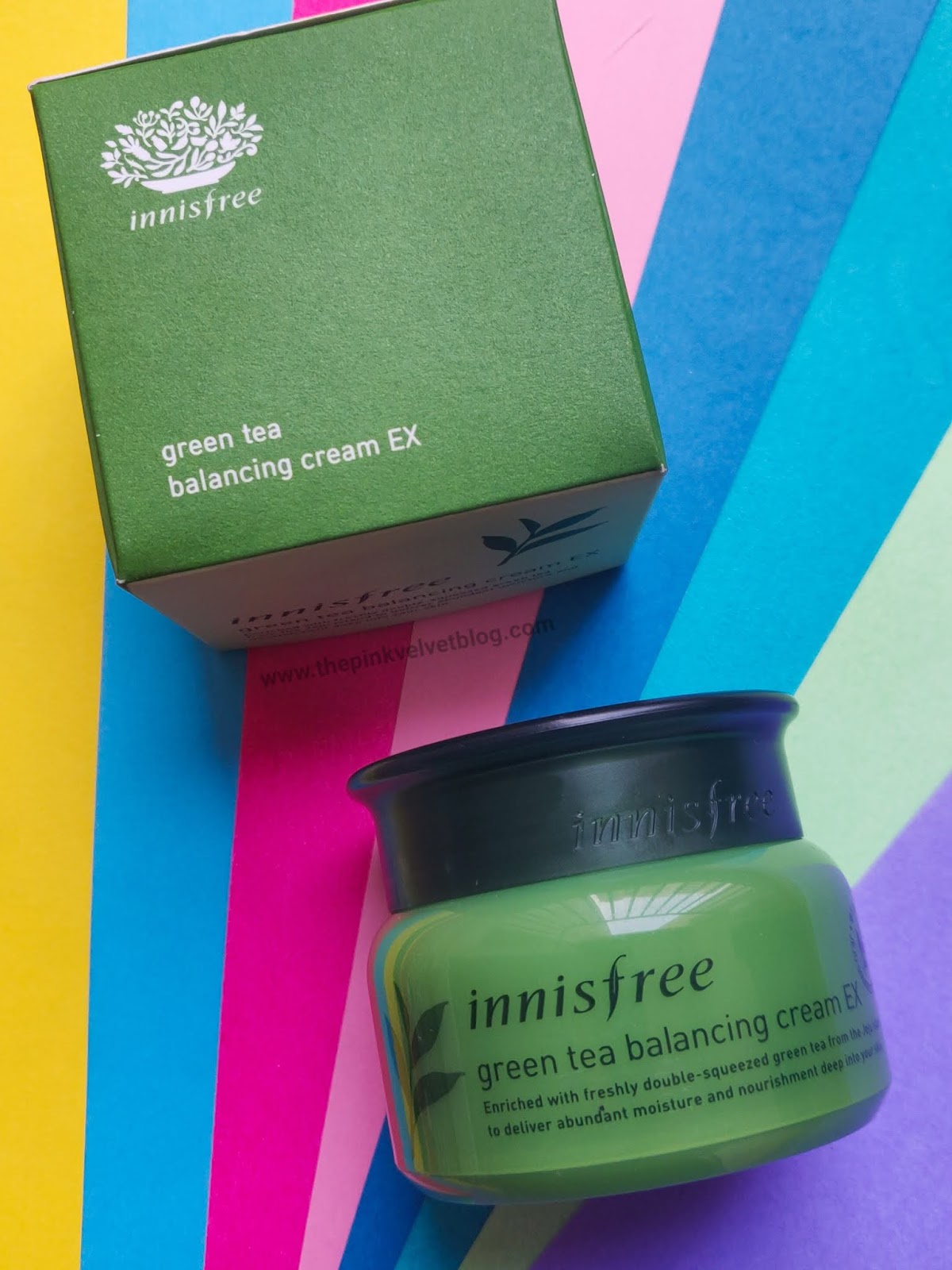 Innisfree Green Tea Balancing Cream EX Review - The Pink Velvet Blog