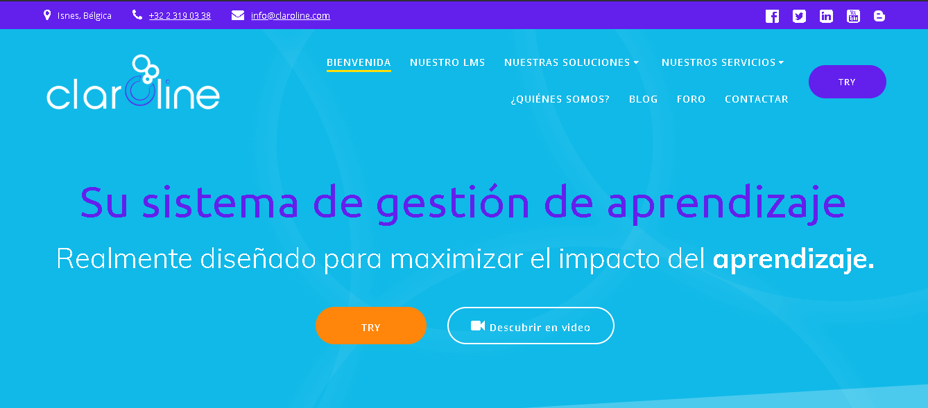 Plataforma de educación virtual Claroline: 2019