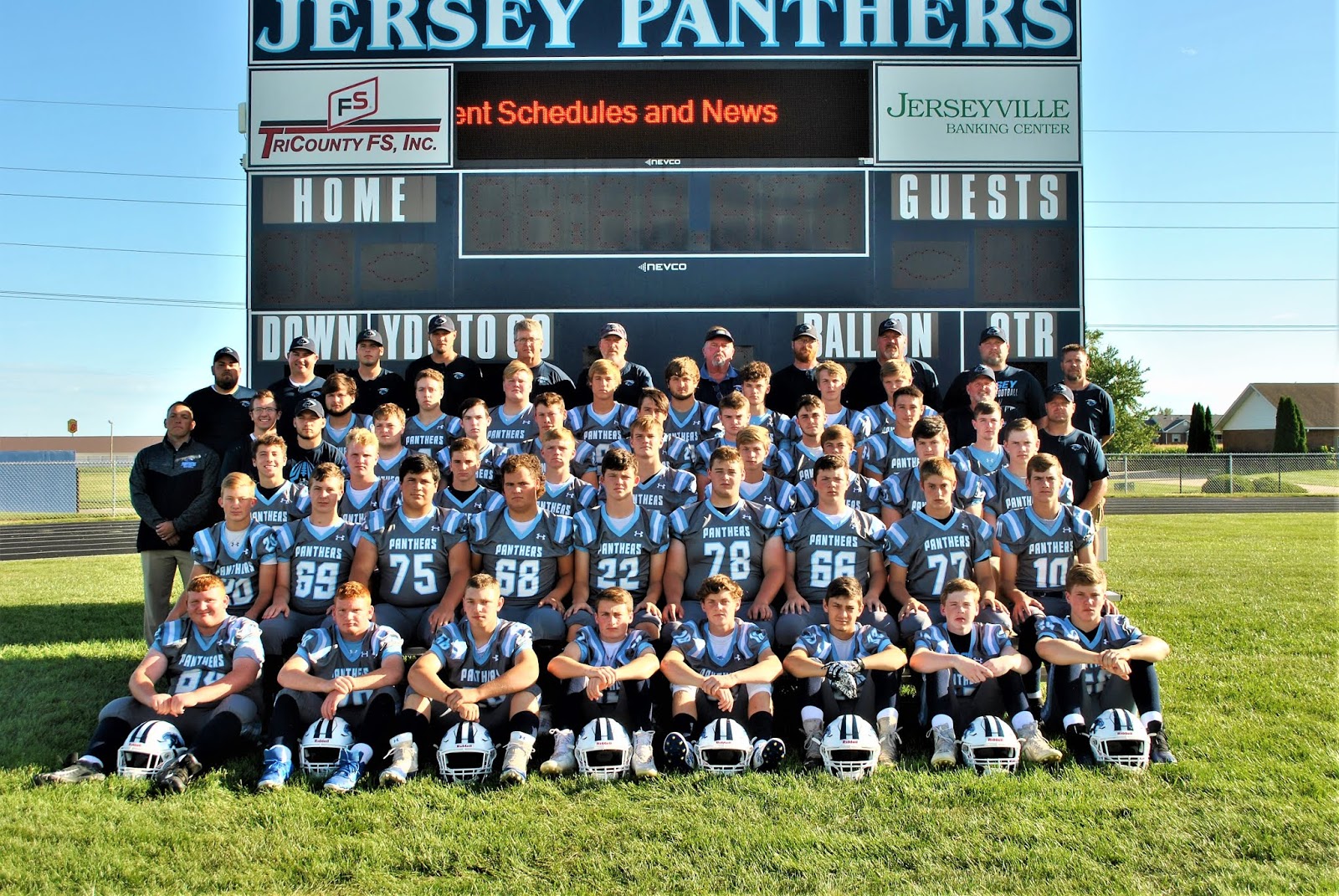 HOME OF THE JERSEY PANTHERS: Varsity