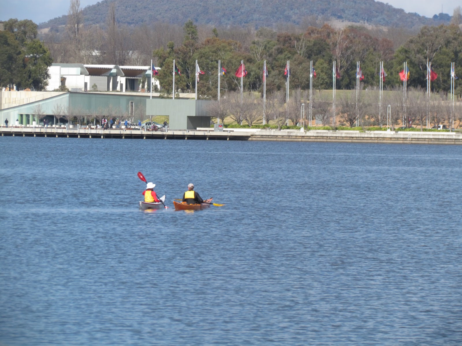 Canberra's National Triangle: walking, cycling, running, kayaking