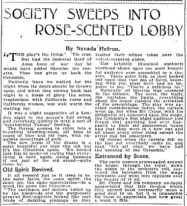 San Francisco Theatres: The Geary / Toni Rembe Theatre: history ...