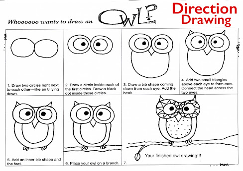 DIRECTED DRAWING - Owls