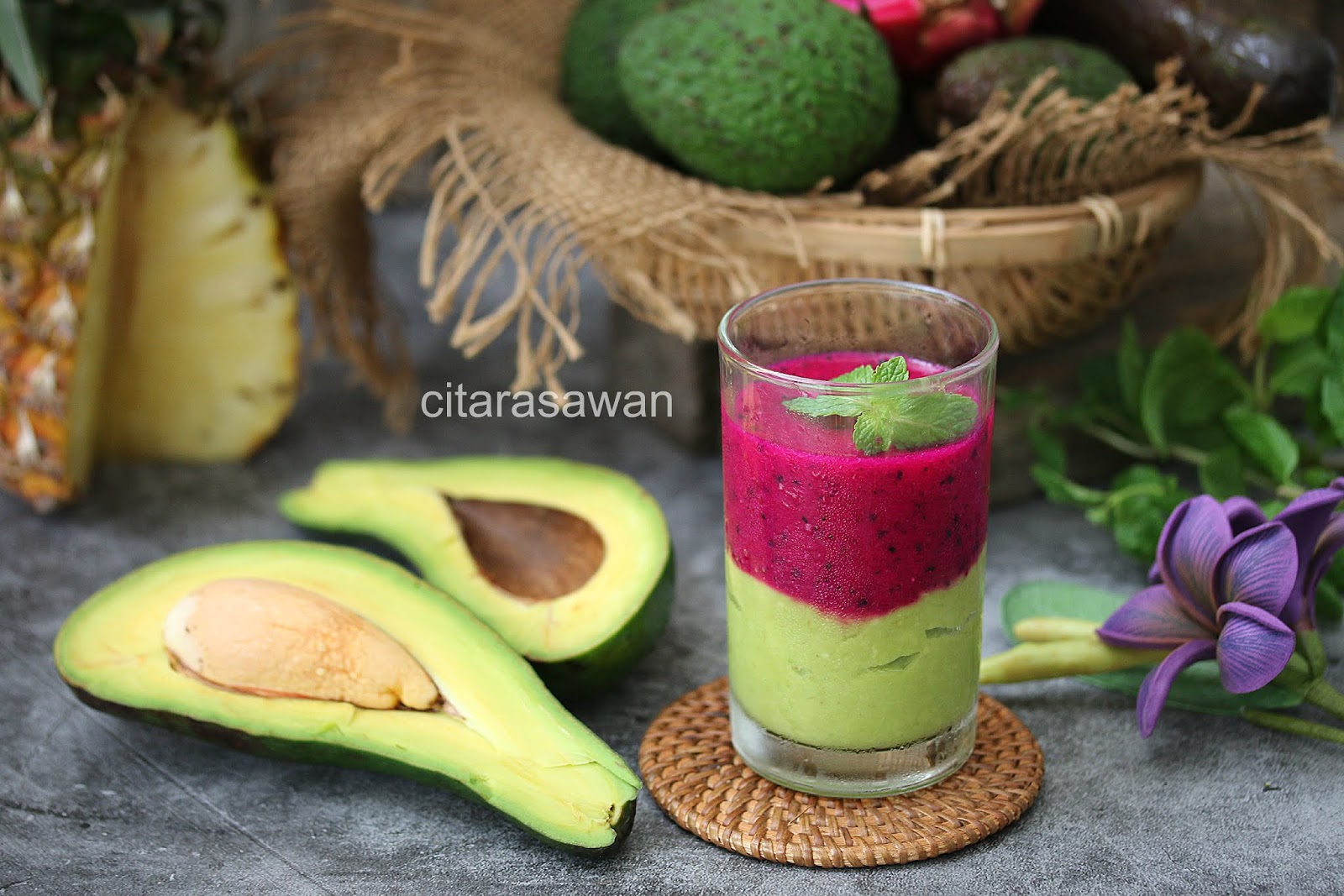 Avocado Pitaya Smoothie ~ Resepi Terbaik