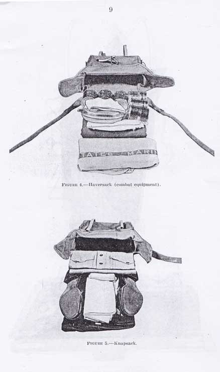 Marines In Forest Green: WWII USMC M-1941 Pack Haversack Layout Contents