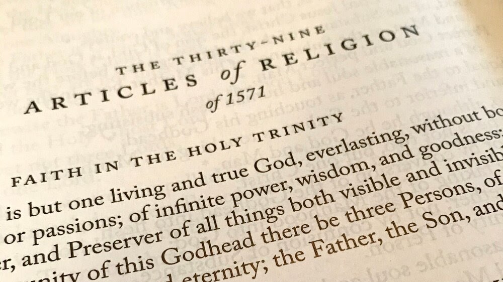 The Articles of Religion, the blessing of Providence