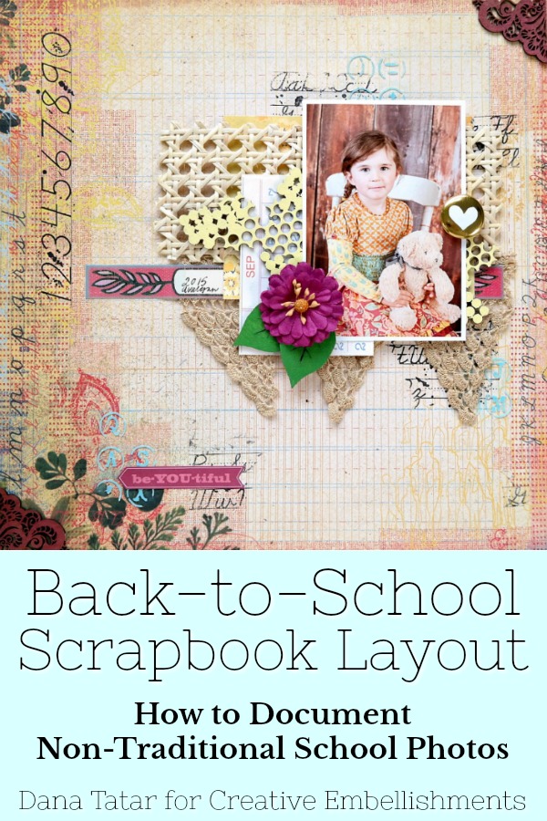 Be-YOU-Tiful Non-Traditional School Photo Scrapbook Layout - Creative ...