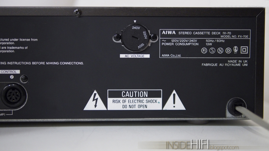 Inside Hi-Fi: Aiwa FX-70 (FX-70E)