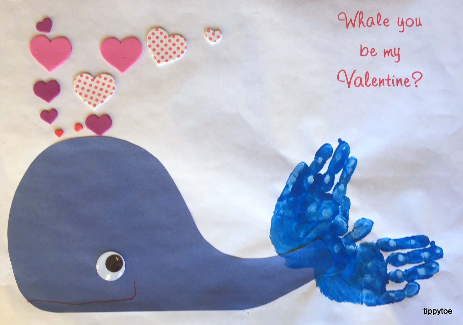 Tippytoe Crafts: Valentine Whale